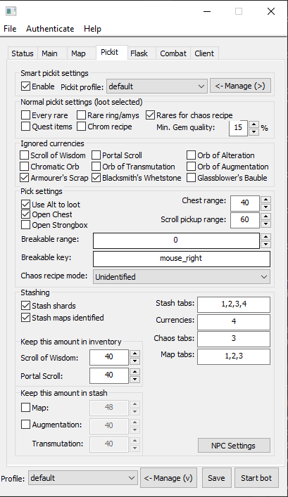 ExiledBot Classic - Path of Exile Bot Since 2013